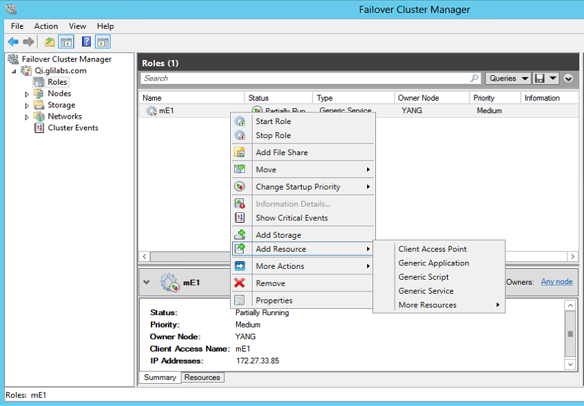 Installing Acronis Access on a Windows 2012 Microsoft Failover Cluster