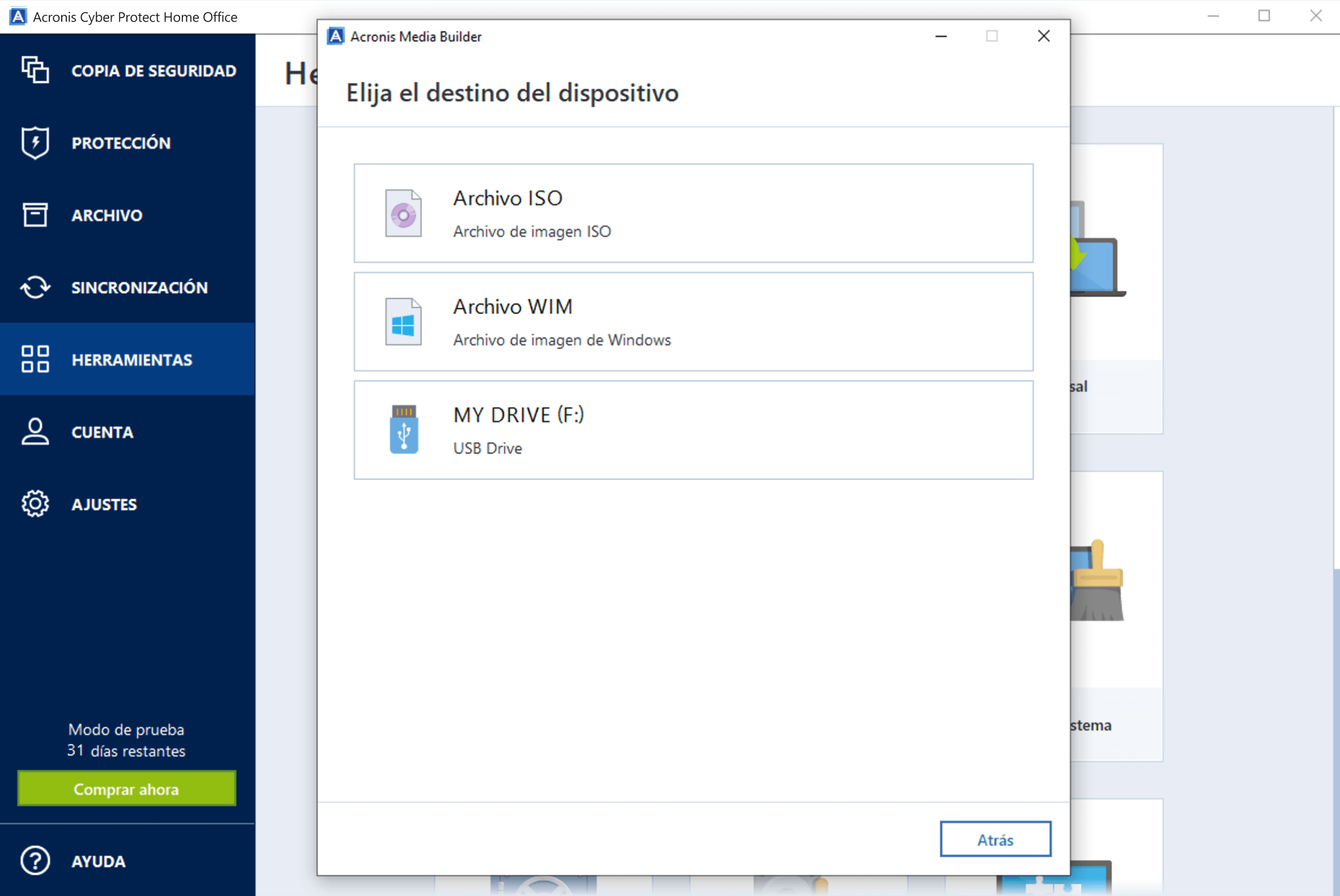 Guía de inicio rápido - Acronis Cyber Protect Home Office