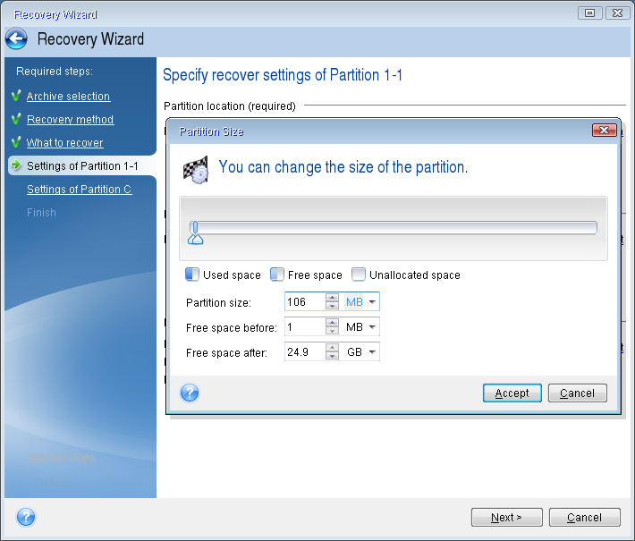 Recovering a disk with a hidden partition